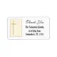 Elegant Cross Thank You Label | Zazzle