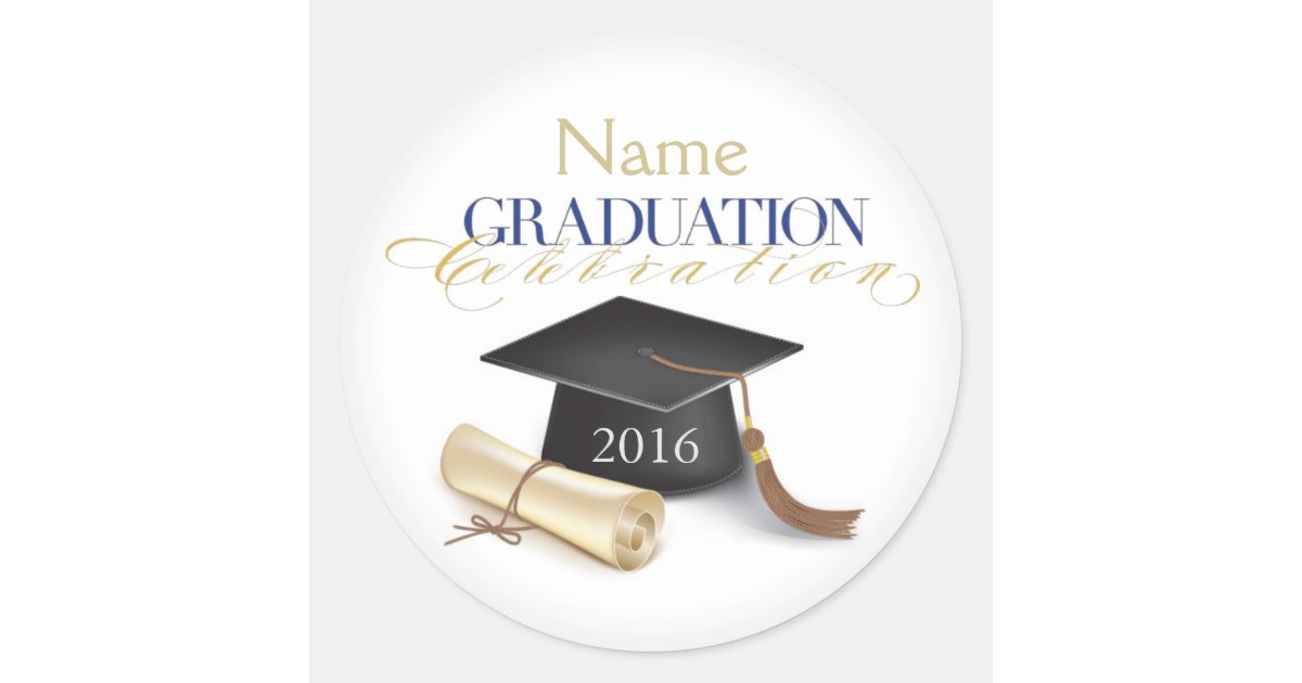 Elegant Custom Graduation Envelope Seals | Zazzle
