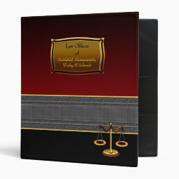 Elegant Custom Legal Business Binder | Zazzle