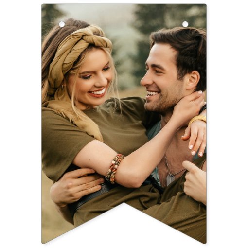 Elegant Custom Photo Bunting Flags | Zazzle