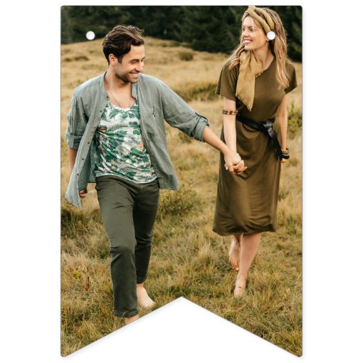 Elegant Custom Photo Bunting Flags | Zazzle