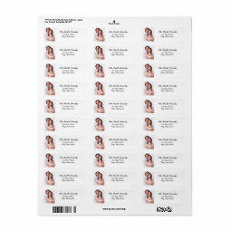 Elegant Custom Photo Return Address Label | Zazzle