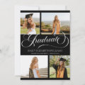 Elegant Custom Picture Photo Collage Graduation Announcement | Zazzle