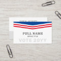 Elegant Custom Political Campaign Election Business Card | Zazzle