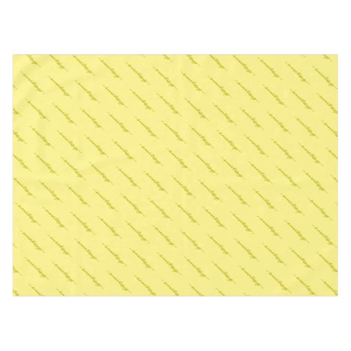 Elegant Custom Summer Yellow Tablecloth | Zazzle