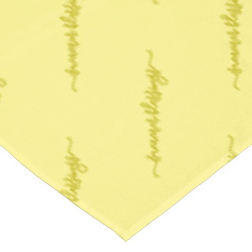 Elegant Custom Summer Yellow Tablecloth | Zazzle
