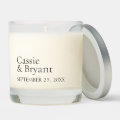 Elegant Custom Wedding Welcome Gift Candle | Zazzle