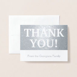 Elegant, Customizable & Basic "THANK YOU!" Card | Zazzle