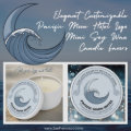 Elegant Customizable Pacific Moon Hotel Logo Soy Mini Candle Favors ...