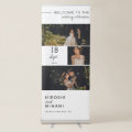 Elegant Customizable with Photos and Date Wedding Retractable Banner ...