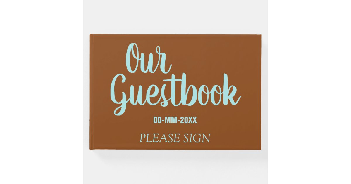 Elegant, Customized Event Guest Book | Zazzle