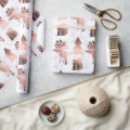 Elegant cute copper rose gold Christmas pattern Wrapping Paper | Zazzle
