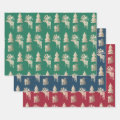 Elegant cute gold Christmas pattern Wrapping Paper Sheets | Zazzle