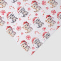 Elegant Cute Kitty Sweet Candy Christmas Tissue Paper | Zazzle