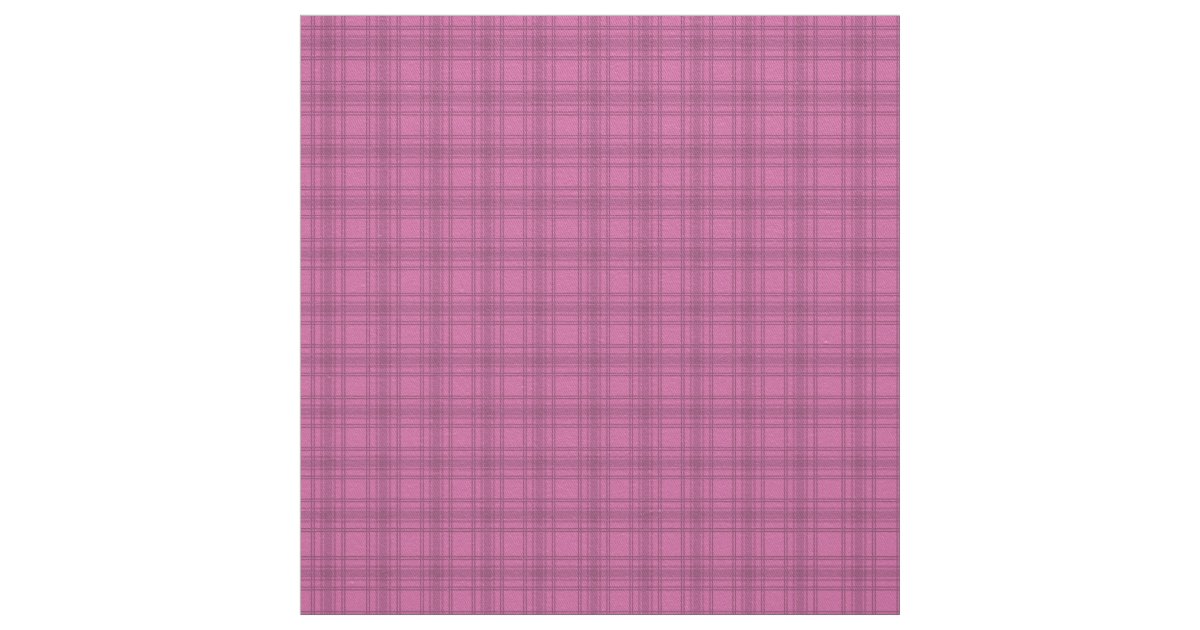 Elegant Cute Pink Tartan Plaid Pattern Fabric | Zazzle