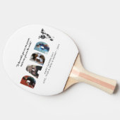 Elegant DADDY Photo Collage Happy Father's Day Ping Pong Paddle | Zazzle