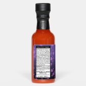 Elegant Daisies with Purple Glitter Wedding Hot Sauces | Zazzle