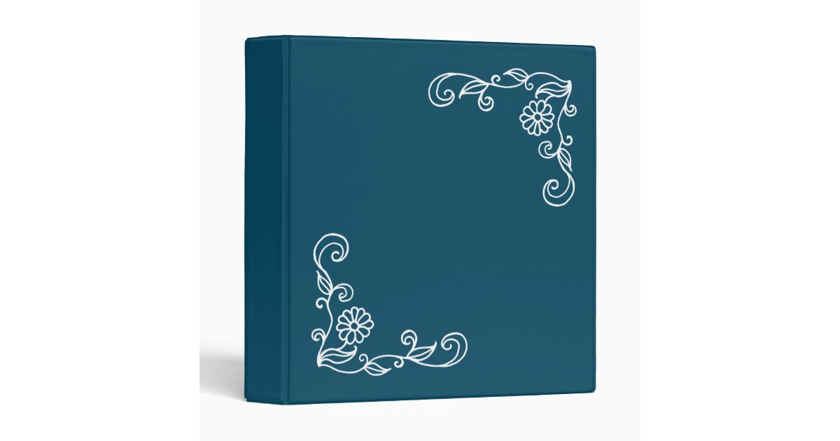 Elegant Daisy Binder | Zazzle