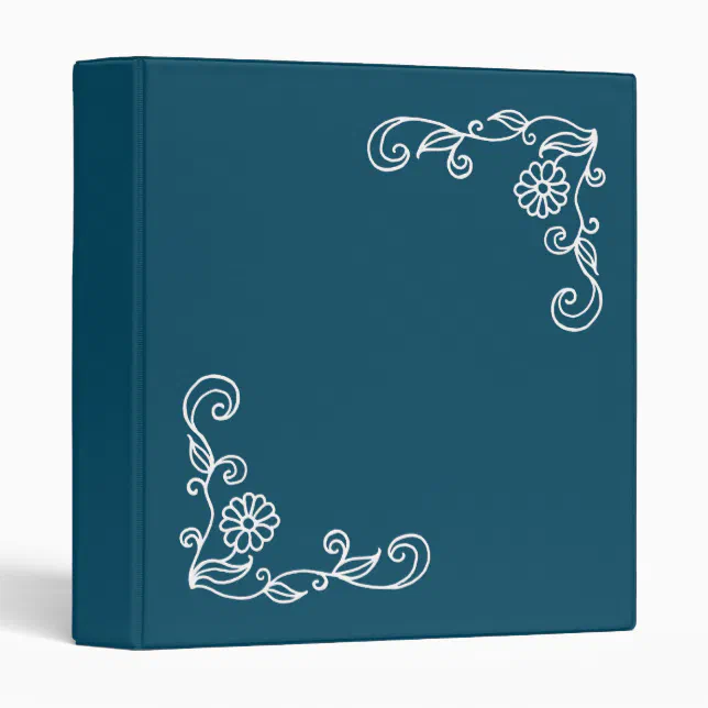 Elegant Daisy Binder | Zazzle