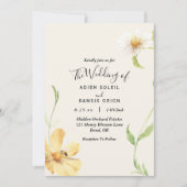 Elegant Daisy Wedding Invitation | Zazzle