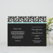 Elegant Damask Ceremony Wedding Programs | Zazzle