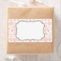 Elegant Damask Label | Zazzle
