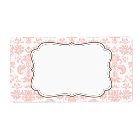Elegant Damask Label | Zazzle.com