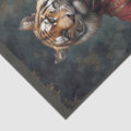 Elegant dandy Tiger in late victorian age Tissue Paper | Zazzle
