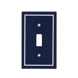 Elegant Dark Blue Light Switch Cover | Zazzle