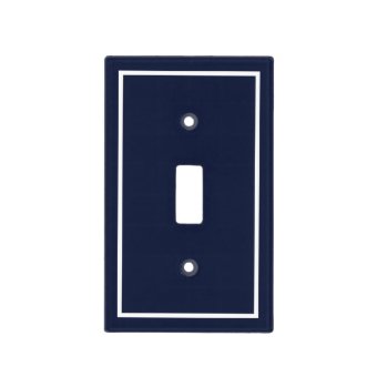 Elegant Dark Blue Light Switch Cover | Zazzle