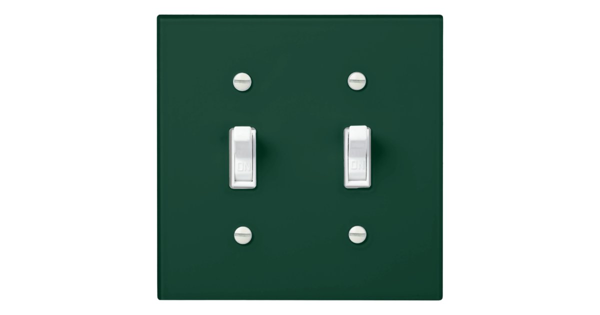 Elegant Dark Green Light Switch Cover | Zazzle