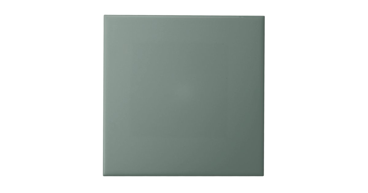 Elegant Dark Green Solid Color Ceramic Tile | Zazzle