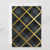 Elegant Dark Green Tartan Plaid Christmas Party Invitation | Zazzle
