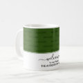Elegant Dark Green WELCOME TO OUR HOME Guest Coffee Mug | Zazzle