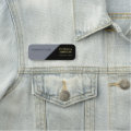Elegant Dark Grey And Black Unique Design Concept Name Tag | Zazzle