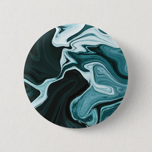 Elegant Dark Marble Texture Button | Zazzle
