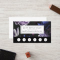 Elegant Dark Violet Floral Loyalty Card | Zazzle