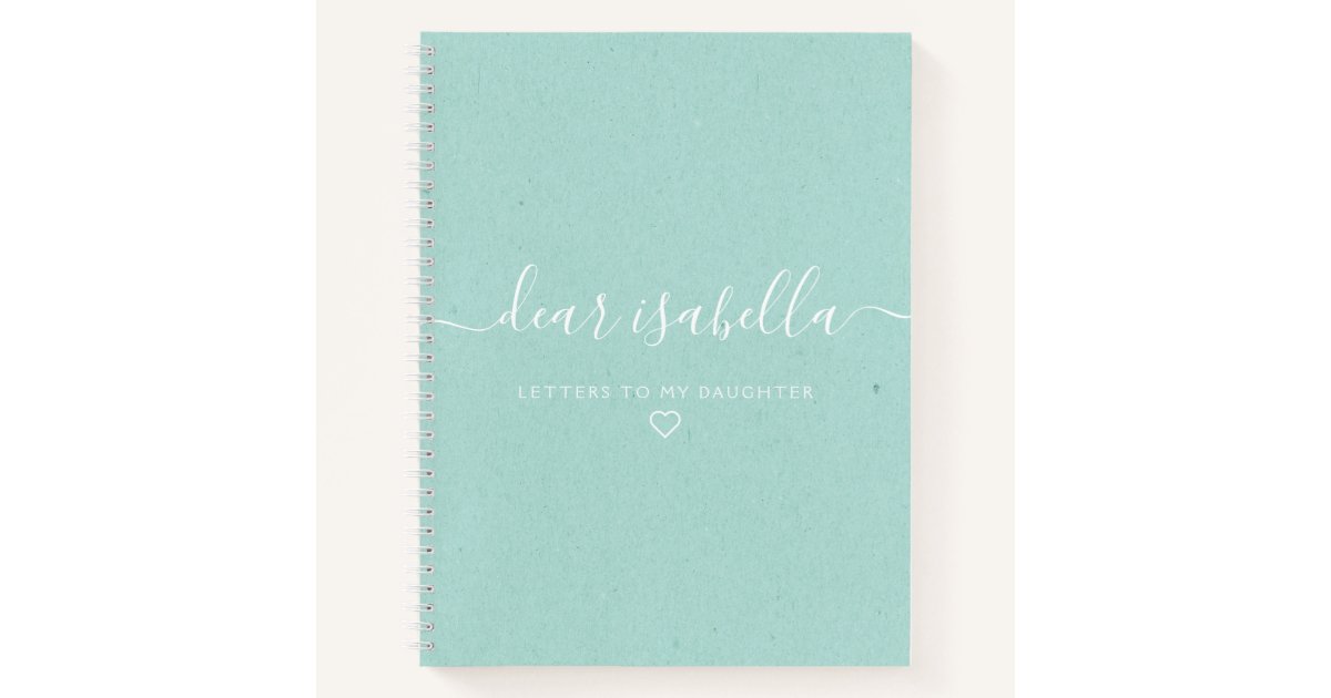 Elegant Dear Daughter Memory Notebook | Zazzle