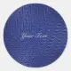Elegant Decorative Navy Blue Classic Round Sticker | Zazzle
