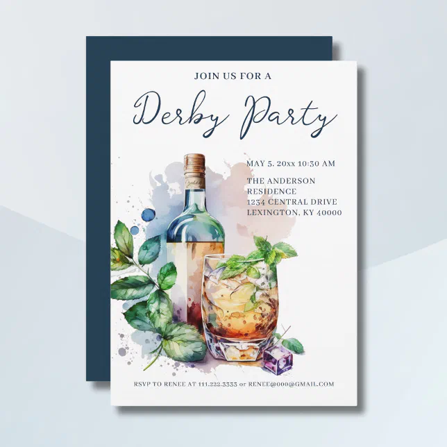Elegant Derby Party Invitation | Zazzle