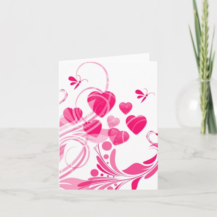 ELEGANT DESIGNER HEART NOTE CARDS | Zazzle.com