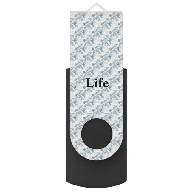 Elegant diamond abstract pattern flash drive | Zazzle