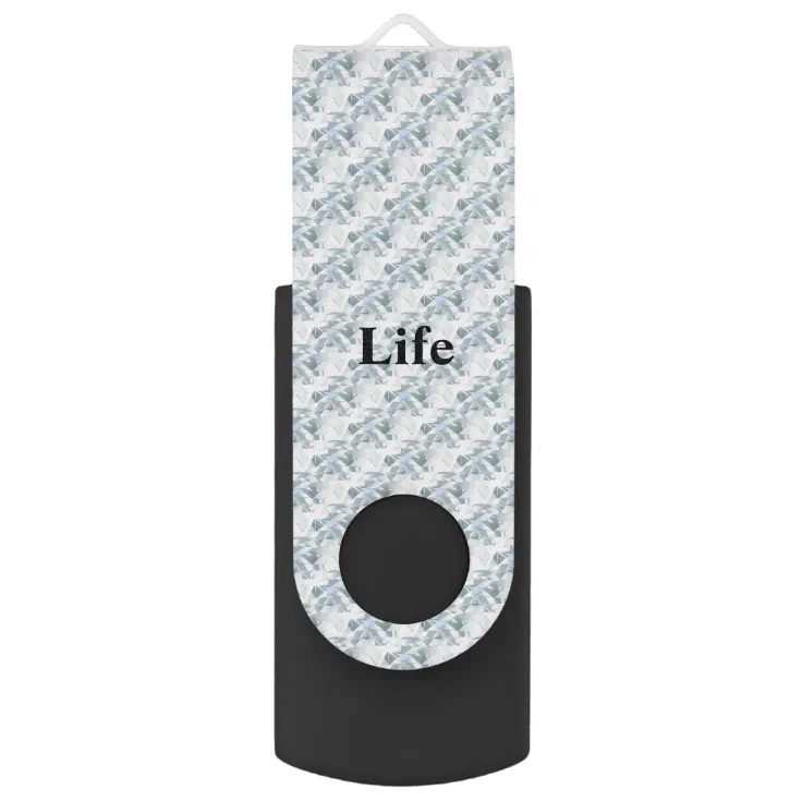 Elegant diamond abstract pattern flash drive | Zazzle