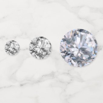 Elegant Diamond Gemstone Table Confetti | Zazzle