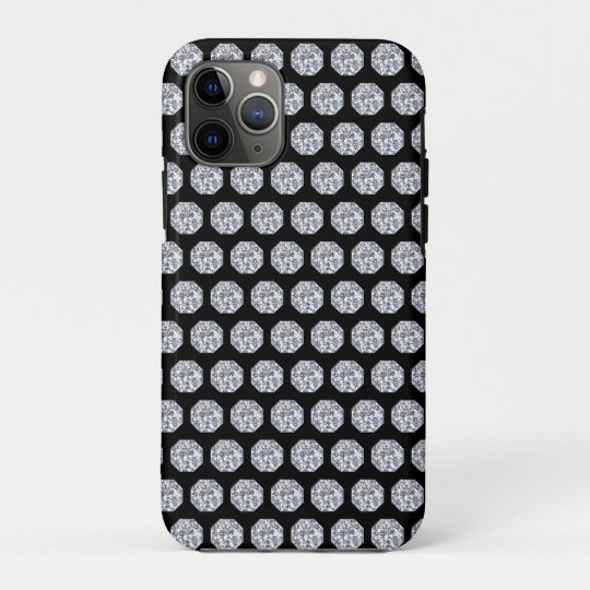 Elegant Diamond pattern on black Case-Mate iPhone Case | Zazzle.com