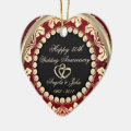Elegant Diamonds 50th Wedding Anniversary Ceramic Ornament | Zazzle
