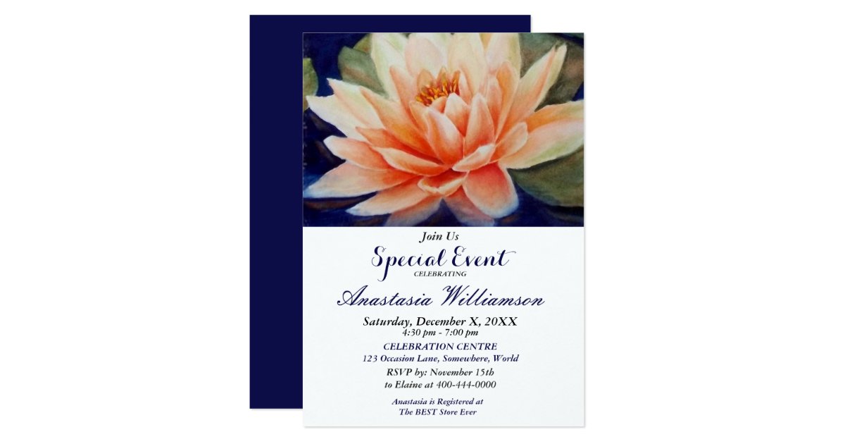 ELEGANT DINNER PARTY EVENT INVITE | Zazzle.com