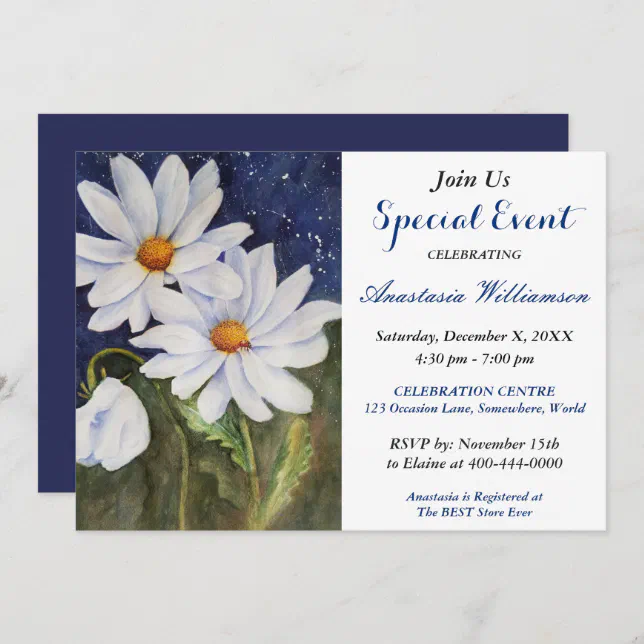 ELEGANT DINNER PARTY EVENT INVITE | Zazzle