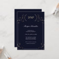 Elegant DNP degree Gold Blue Graduation Party Invitation | Zazzle