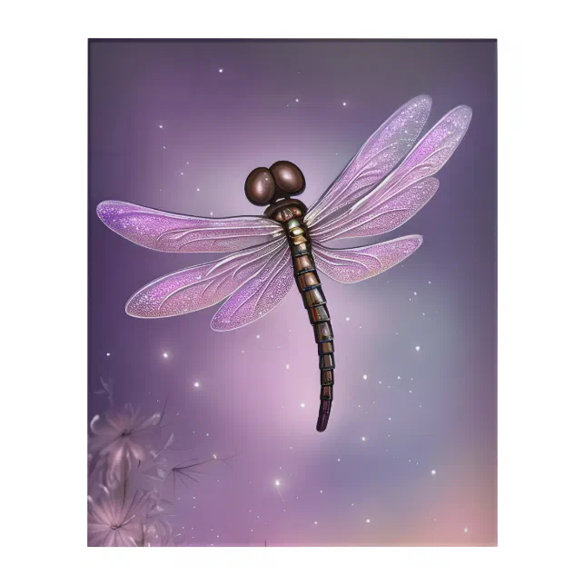 Elegant Dragonfly Sparkle Fantasy Art | Zazzle